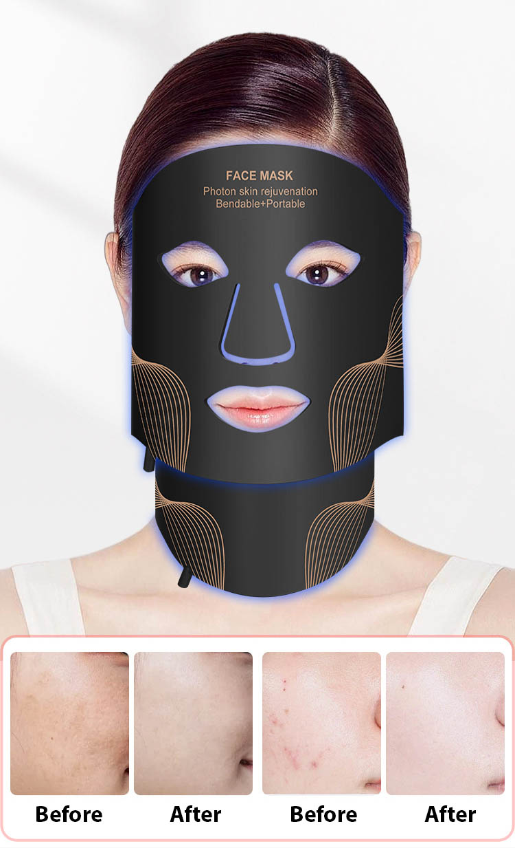 LED light face mask neck mask LIGHT Therapy | 7 colors skin rejuvenation