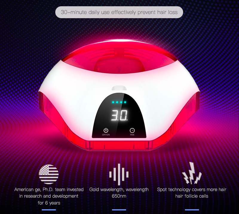 LLLT Laser Therapy Hair Growth System Regrowth Cap | FDA CE Cleared